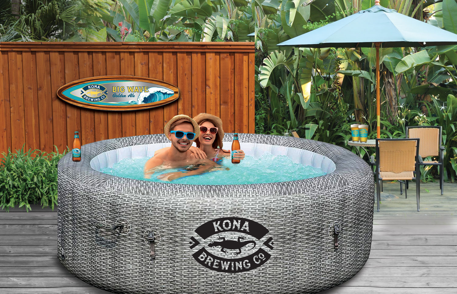 A Beer Hot Tub Under the Tree? Kona Has One. – Wine and Spirits